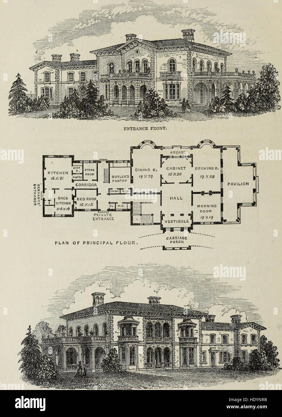 19th century house plans hi-res stock photography and images - Alamy