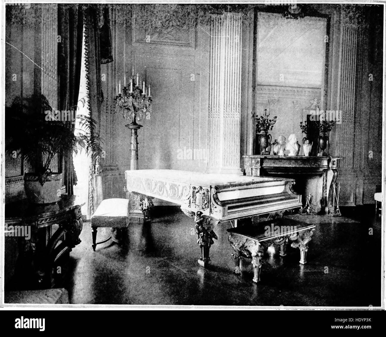 Beautiful furniture details Black and White Stock Photos & Images - Alamy