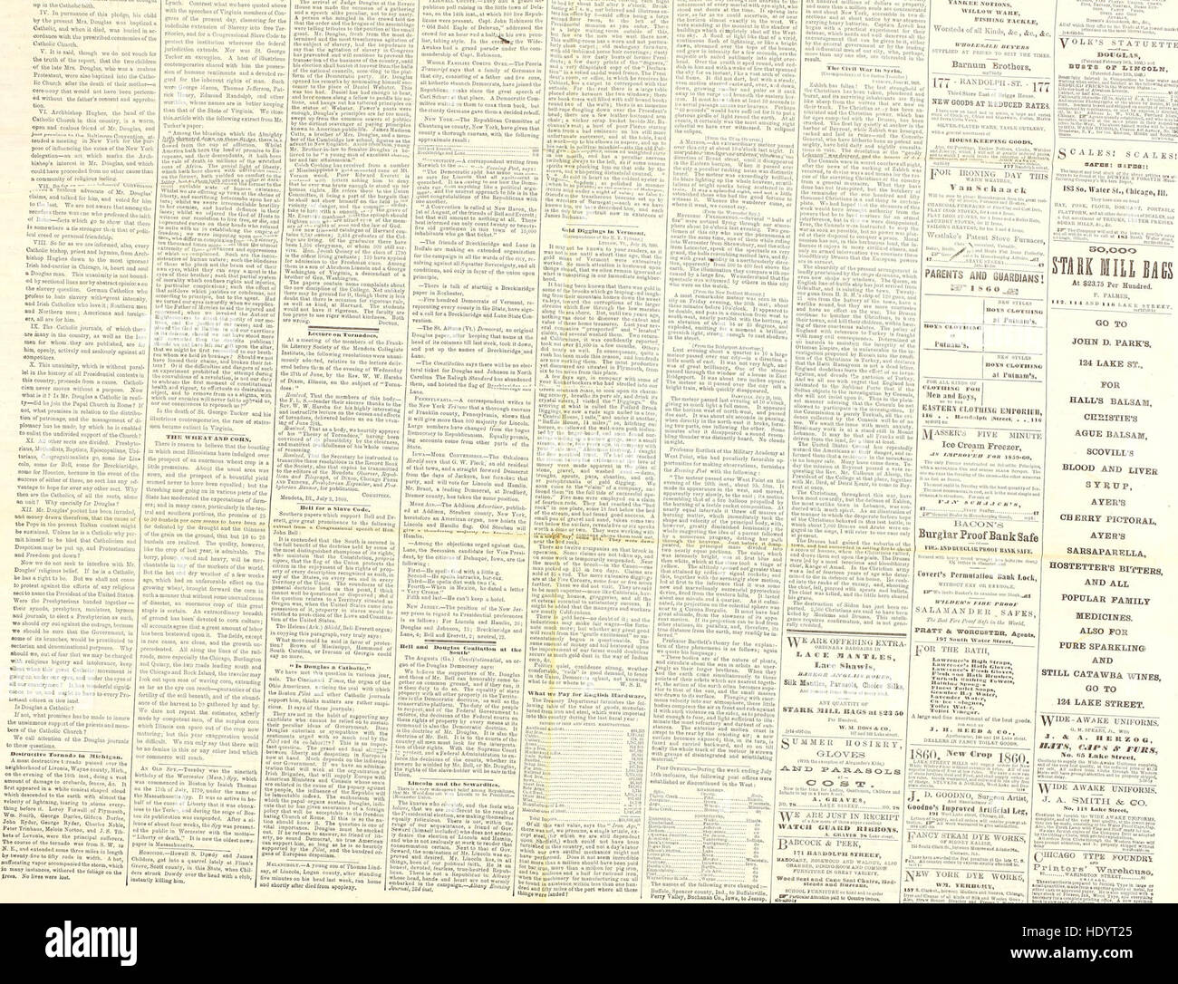 *The Press and Tribune* (1860) is a historical newspaper that reports ...