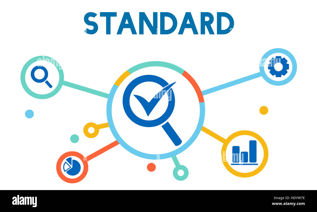 Quality Management Check Icon Concept Stock Photo - Alamy