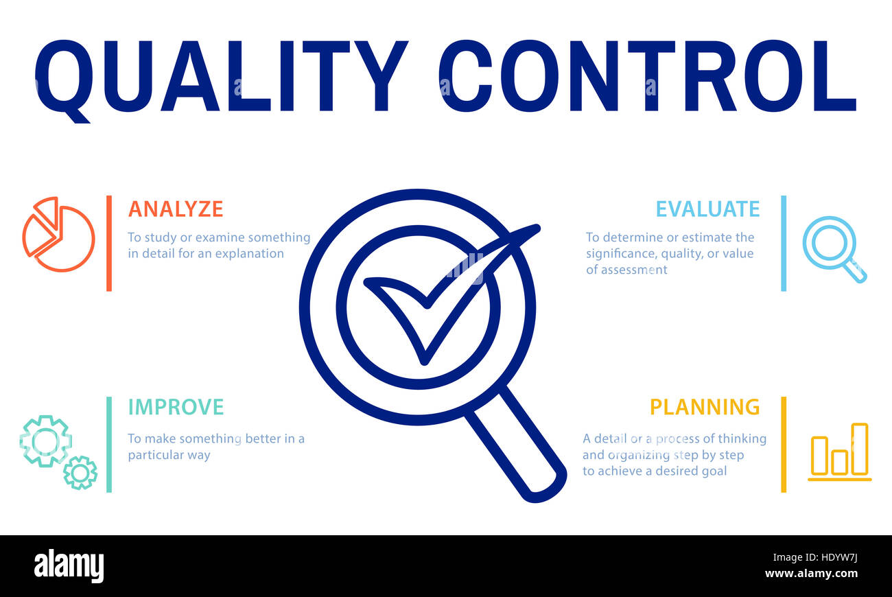 Quality Management Check Icon Concept Stock Photo - Alamy
