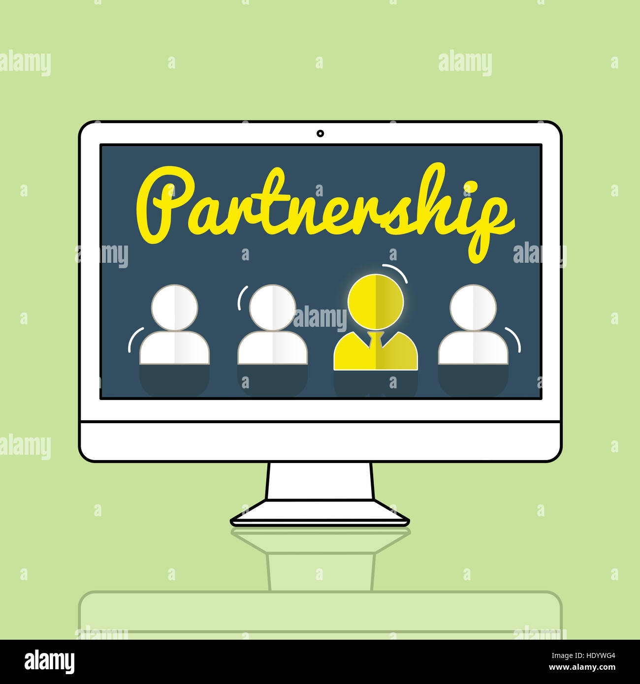 Partnership Corporate Team Leader Font Concept Stock Photo - Alamy