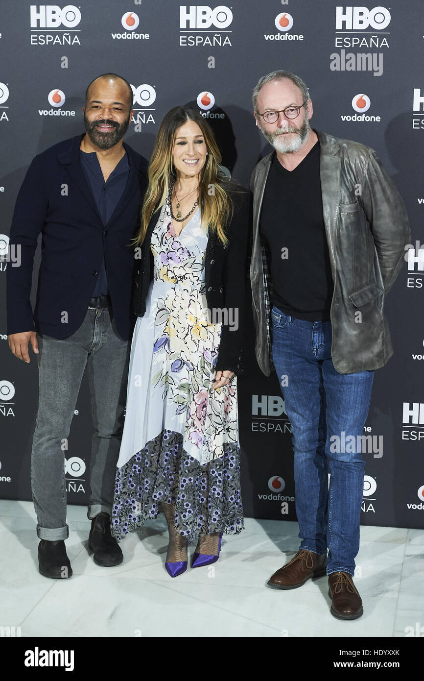 Madrid, Madrid, Spain. 15th Dec, 2016. Liam Cunningham, Sarah Jessica ...