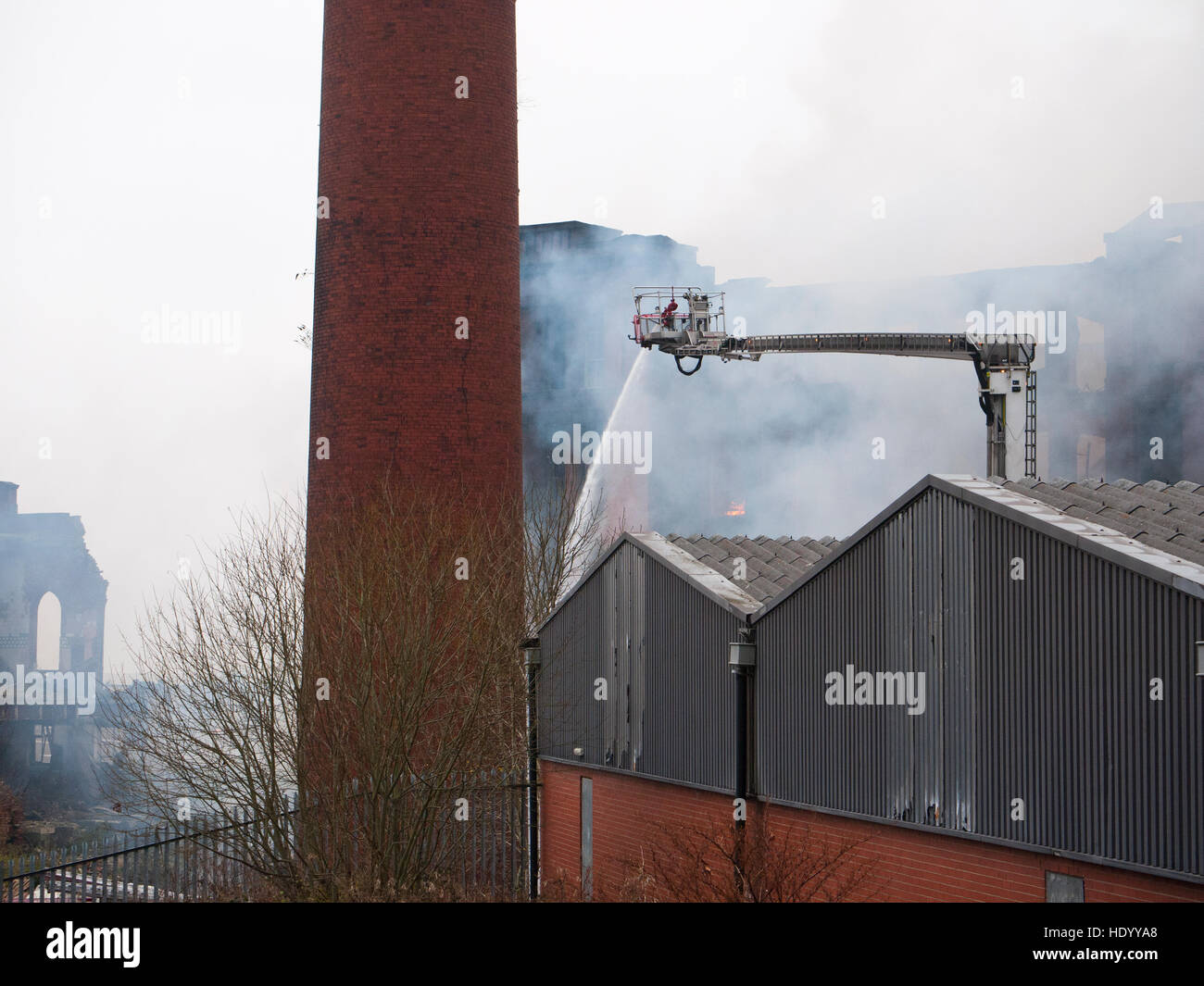 Oldham Lancashire, UK. 15th Dec, 2016. Huge fire was attended by the ...
