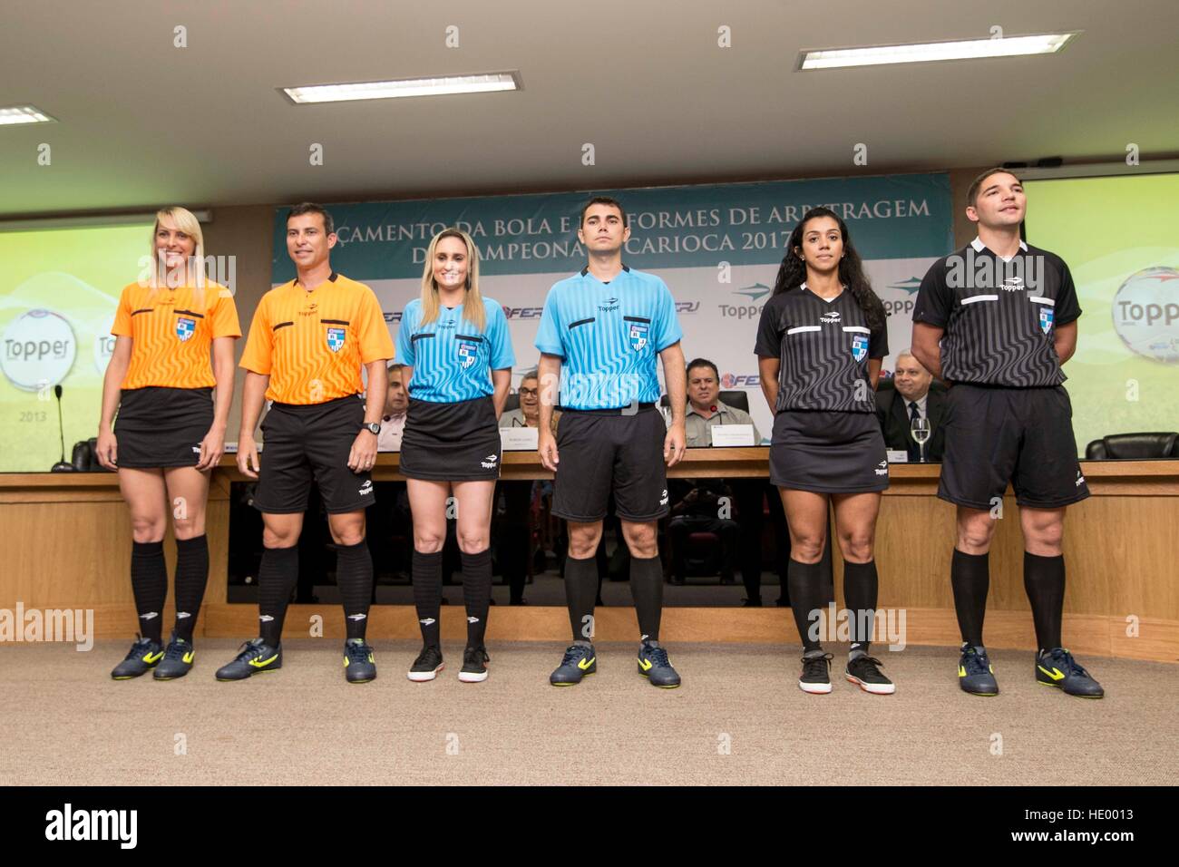 Rio De Janeiro, Brazil. 15th Dec, 2016. Uniform of the referees during ...