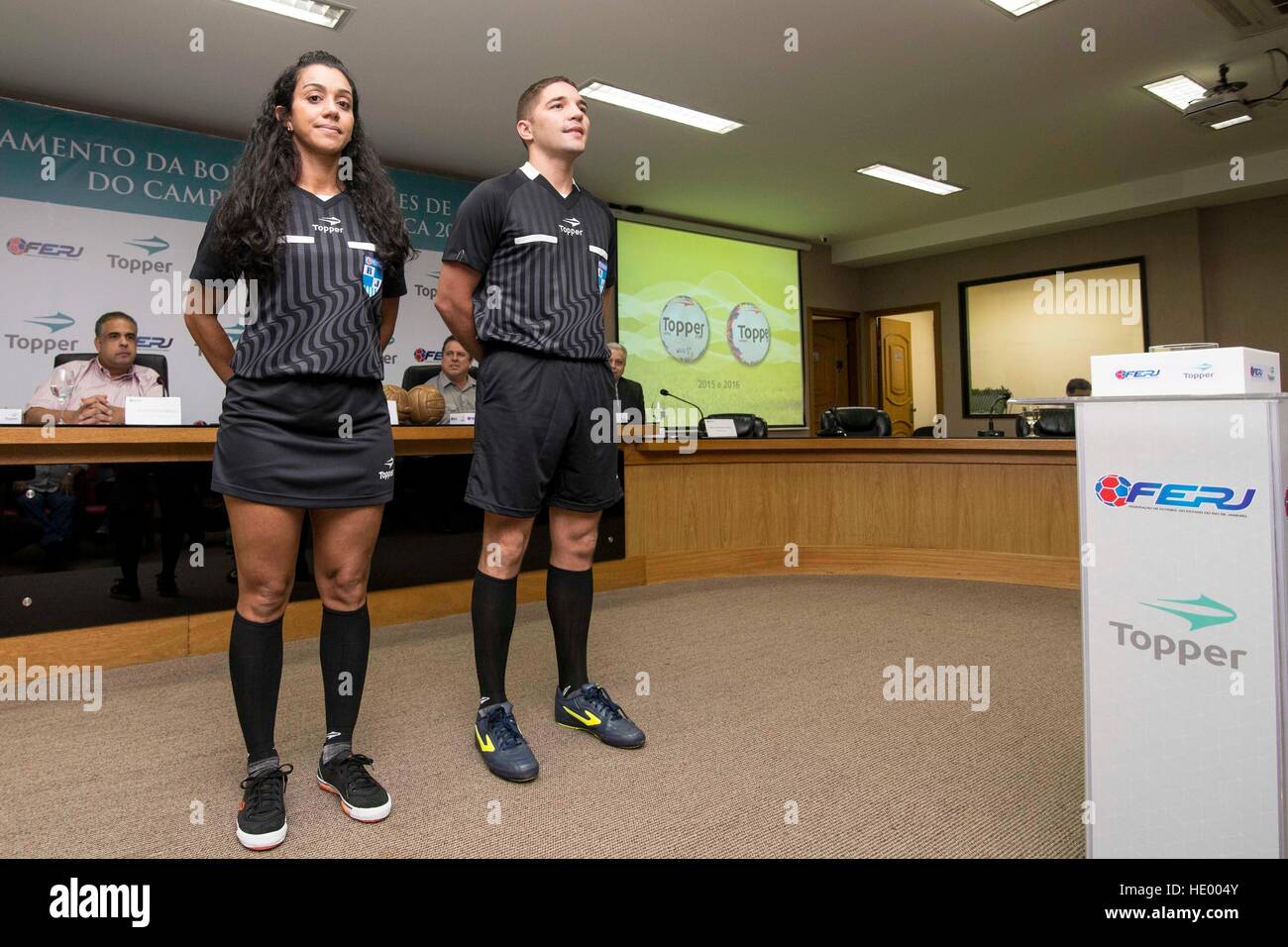 Rio De Janeiro, Brazil. 15th Dec, 2016. Uniform of the referees during ...
