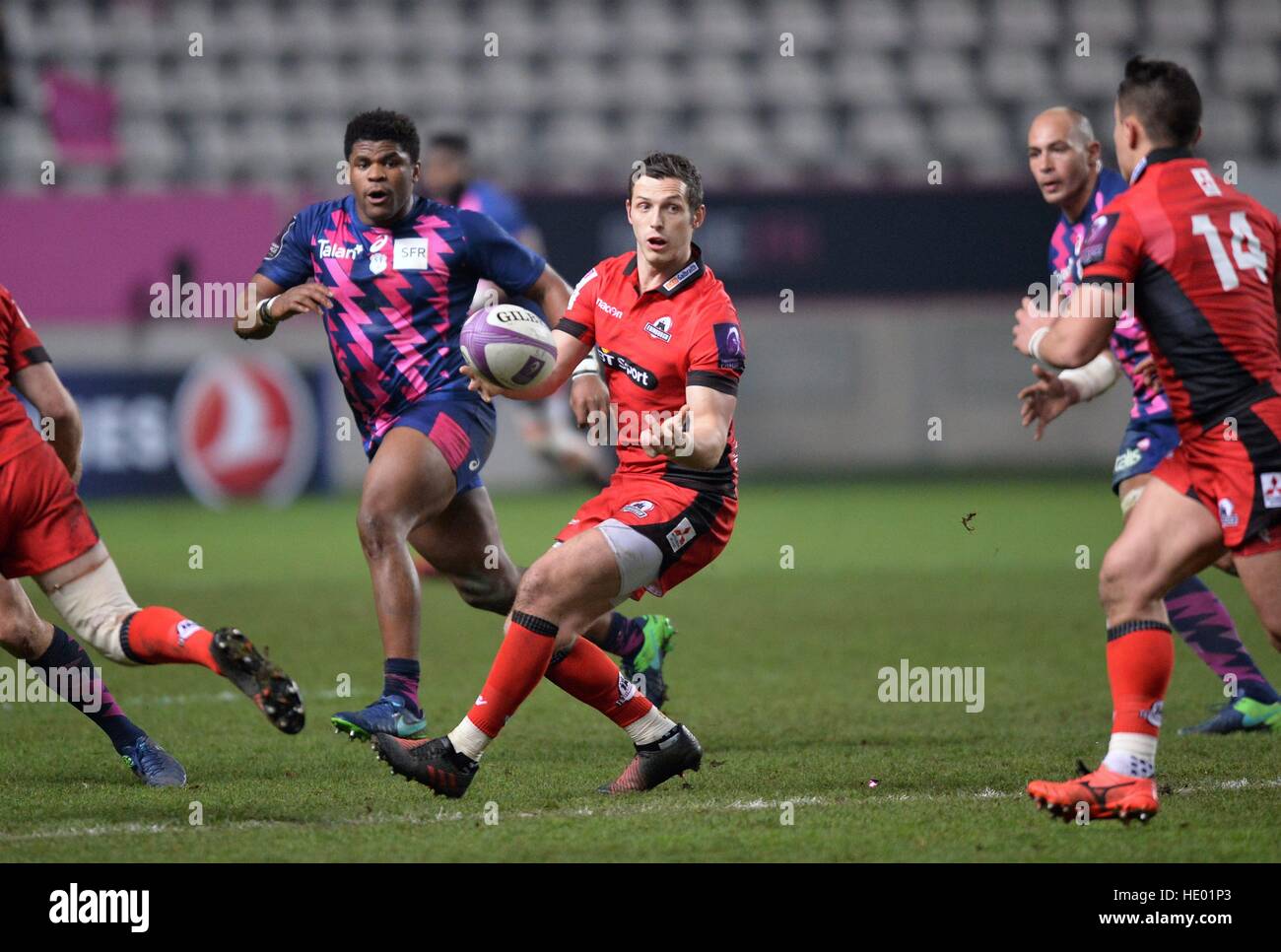 Paris, France. 15th Dec, 2016. European Challenge Rugby, Stade ...