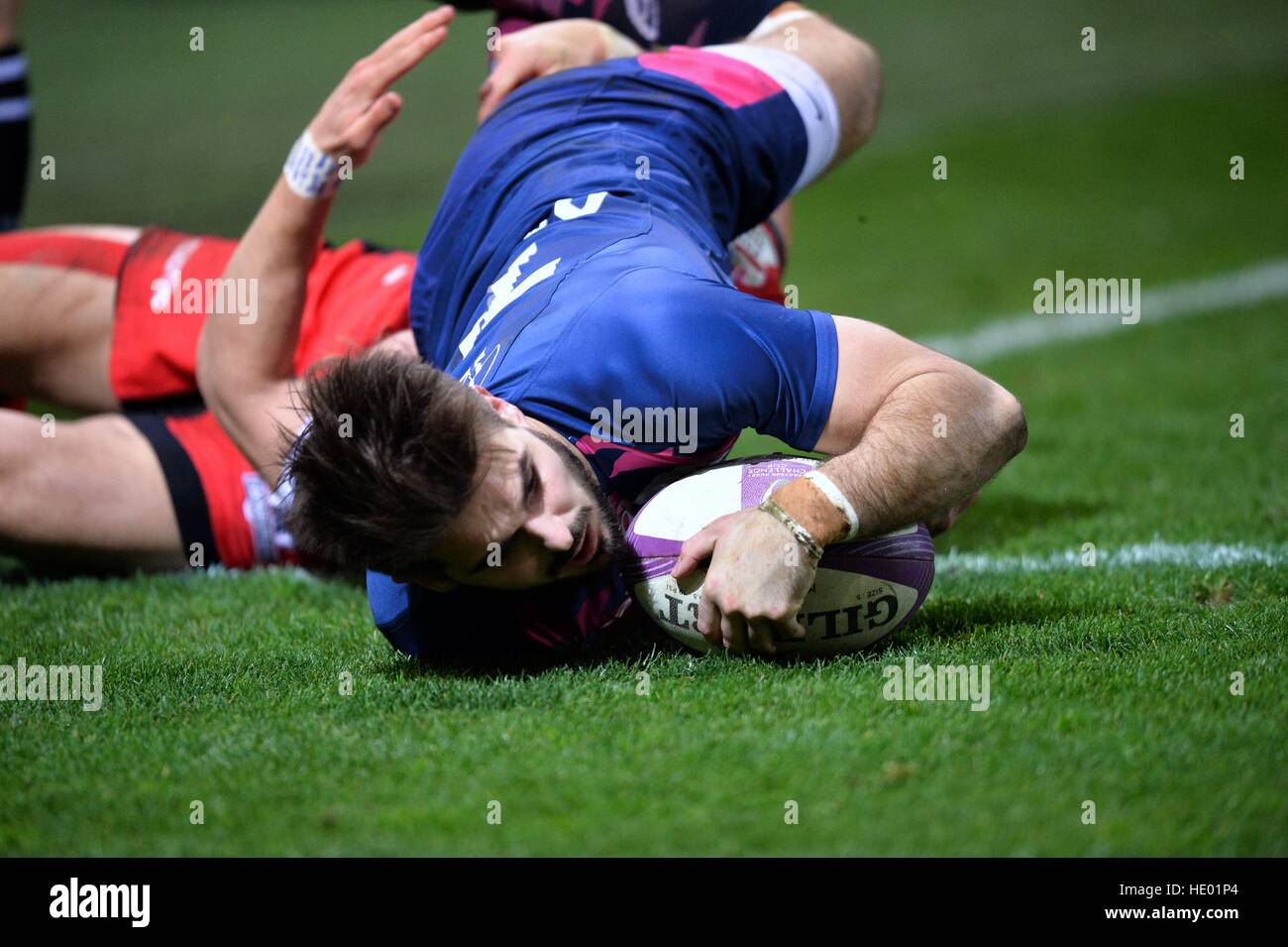 Paris, France. 15th Dec, 2016. European Challenge Rugby, Stade ...