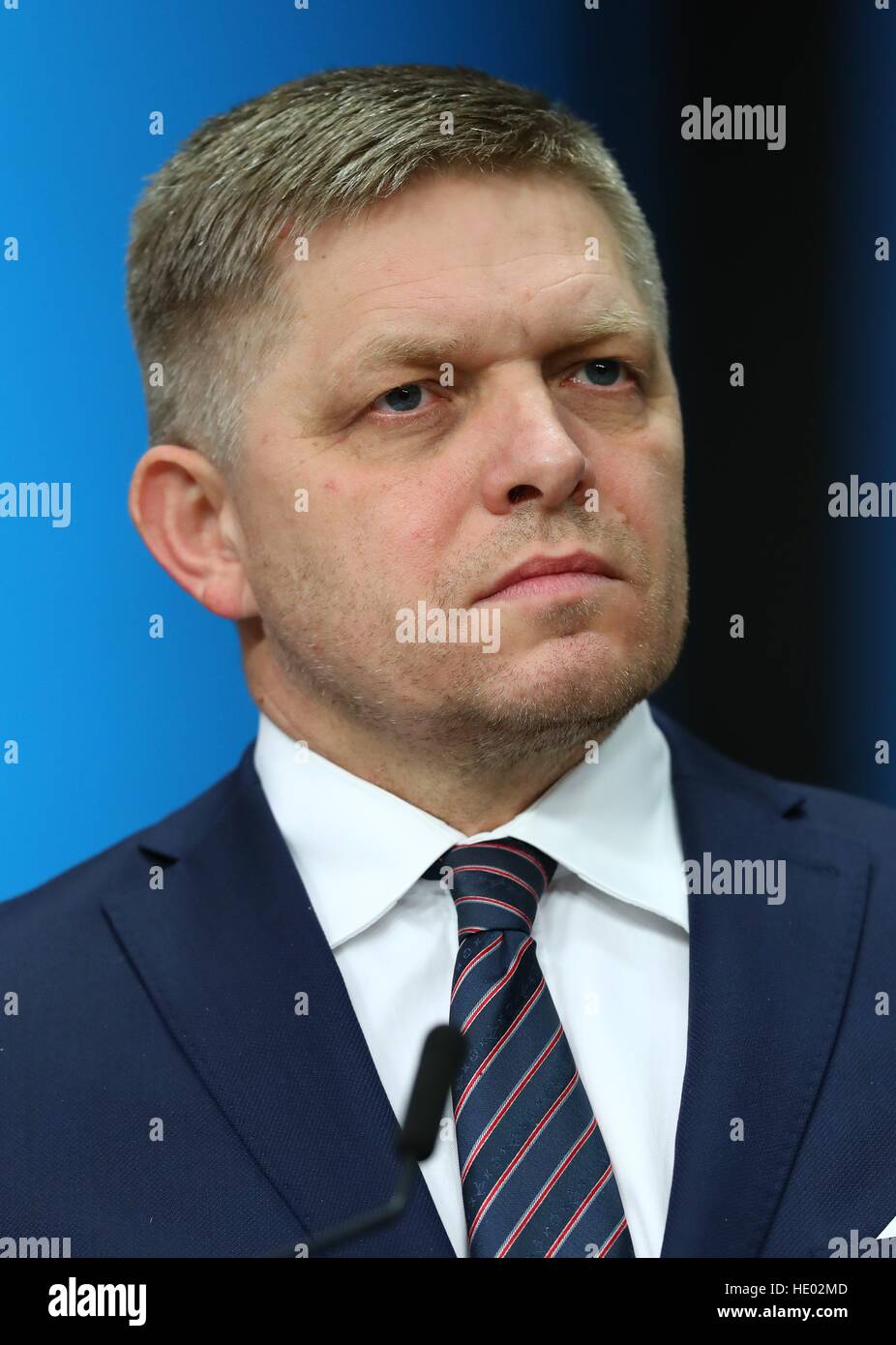 Brussels, Belgium. 15th Dec, 2016. Slovakia's Prime Minister Robert ...