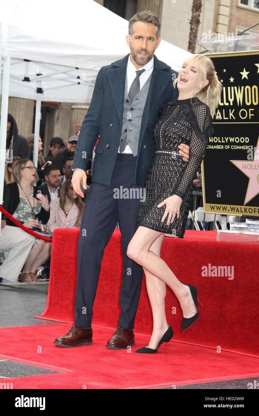 Hollywood, California, USA. 15th Dec, 2016. Ryan Reynolds Honored With ...