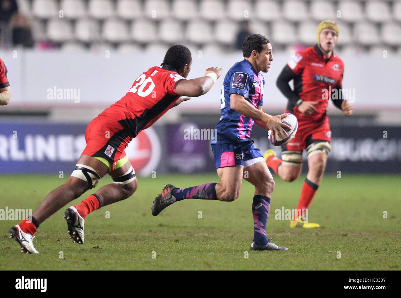 Paris, France. 15th Dec, 2016. European Challenge Rugby, Stade ...