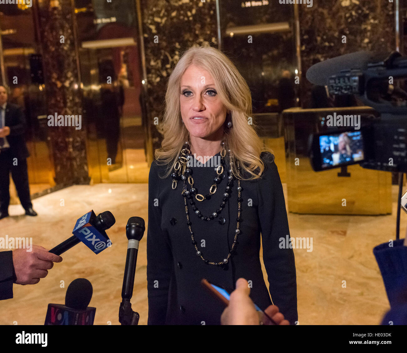 New York, USA. 15th Dec, 2016. Trump campaign manager Kellyanne Conway ...