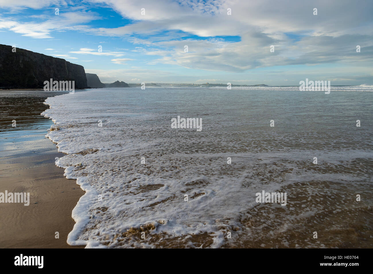 Watergate Bay, Cornwall during the Cribbar. The Cribbar, a combination ...