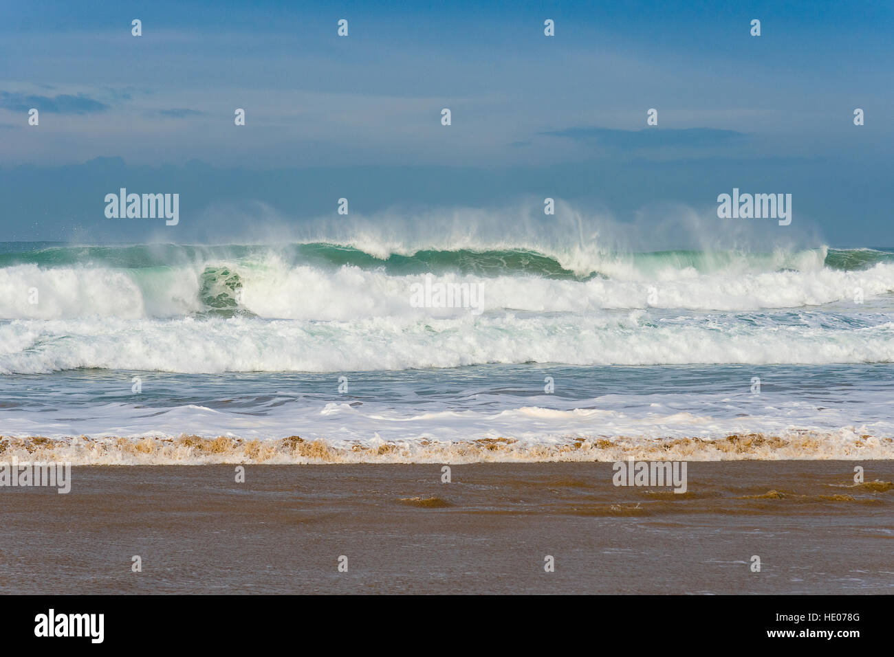 Watergate Bay, Cornwall during the Cribbar. The Cribbar, a combination ...