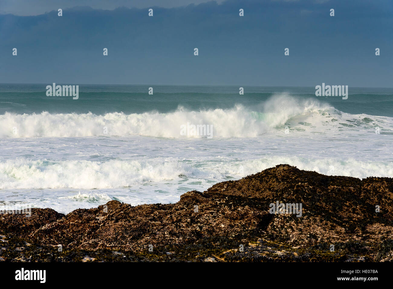 Watergate Bay, Cornwall during the Cribbar. The Cribbar, a combination ...