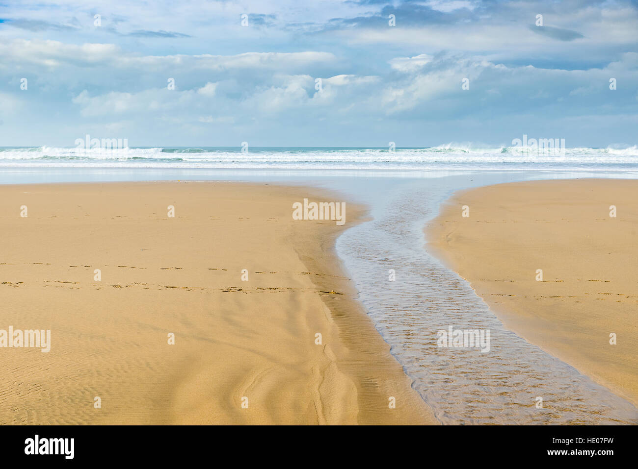 Watergate Bay, Cornwall during the Cribbar. The Cribbar, a combination ...