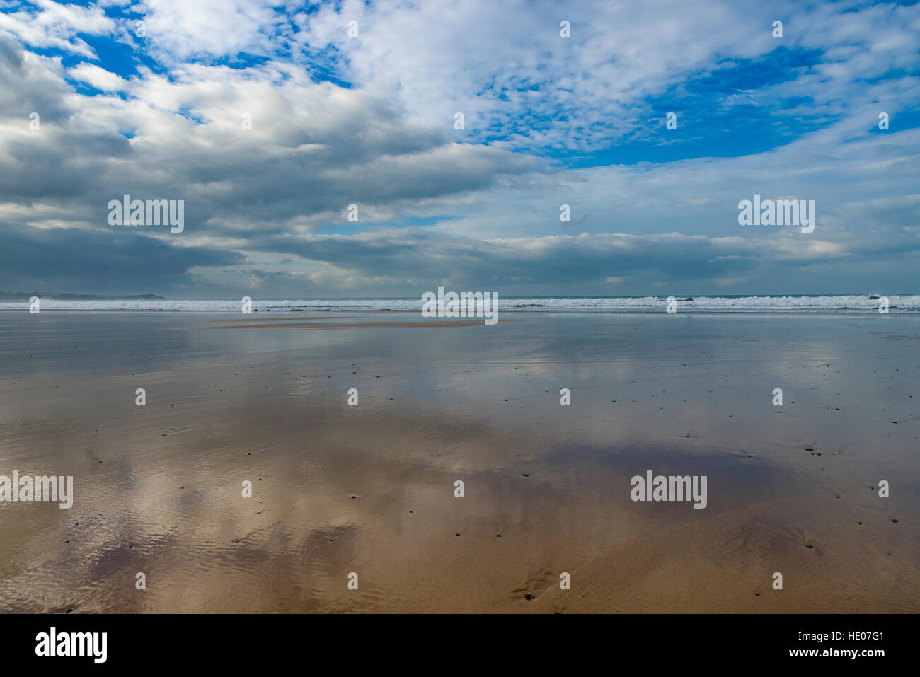 Watergate Bay, Cornwall during the Cribbar. The Cribbar, a combination ...