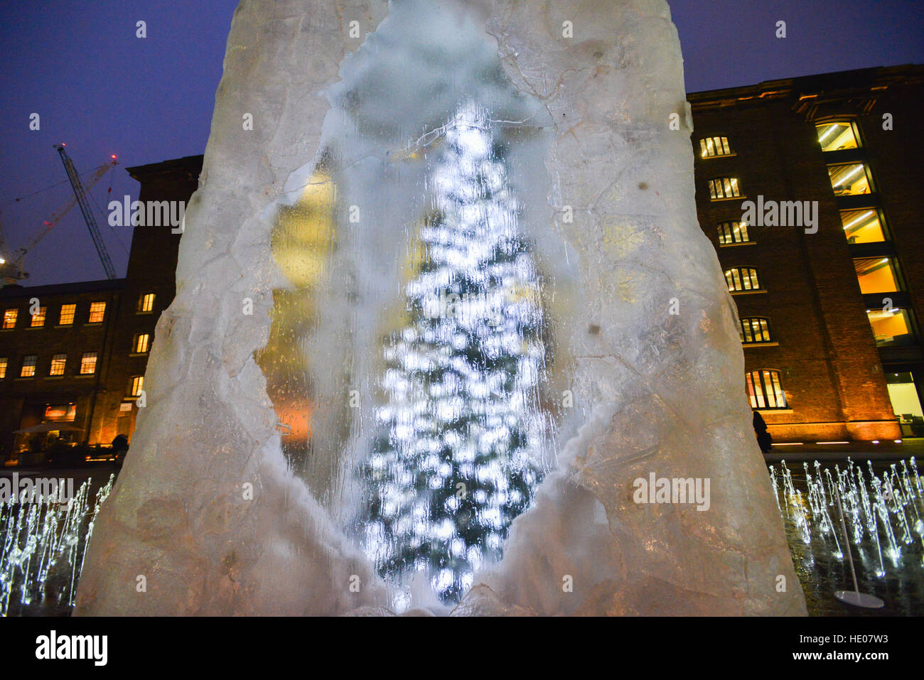 Granary Square, London, UK. 16th December 2016. "Fighting Fire with Ice ...