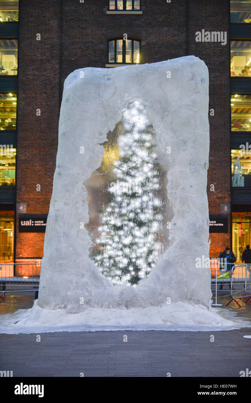 Granary Square, London, UK. 16th December 2016. "Fighting Fire with Ice ...