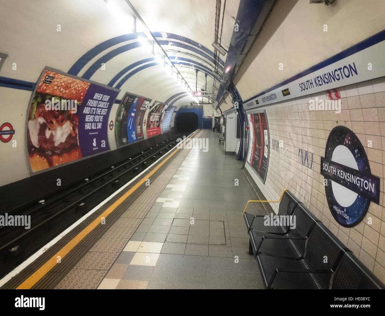 London, UK. 16th Dec, 2016. Night tube service starts to operate on ...