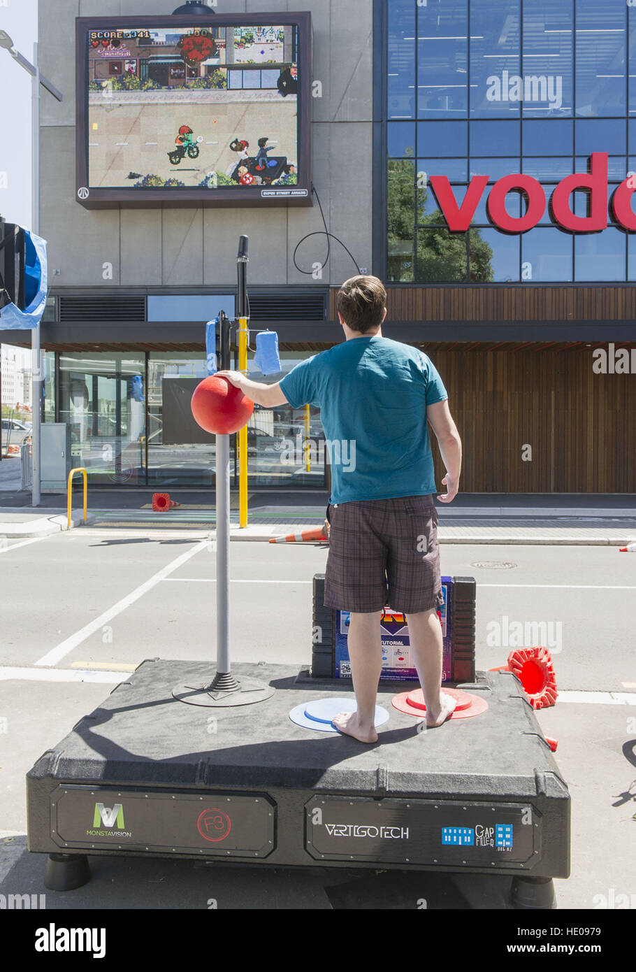 Christchurch, New Zealand. 17th Dec, 2016. A giant outdoor arcade game ...