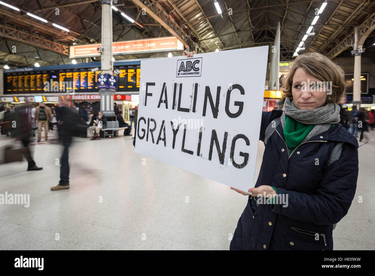 Southern Rail protest: Commuters vent fury at crisis-hit rail operator ...
