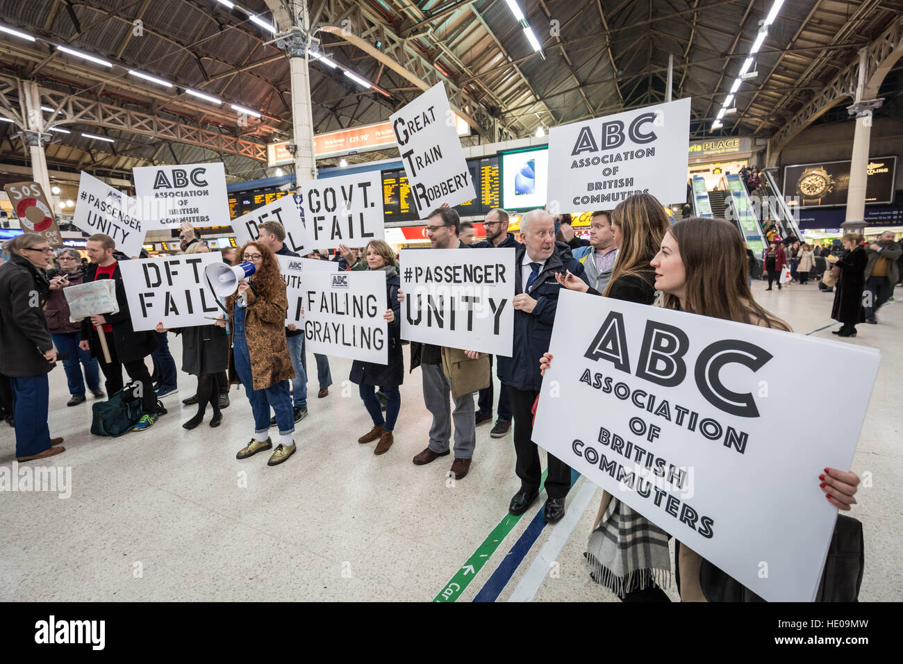 Southern Rail protest: Commuters vent fury at crisis-hit rail operator ...