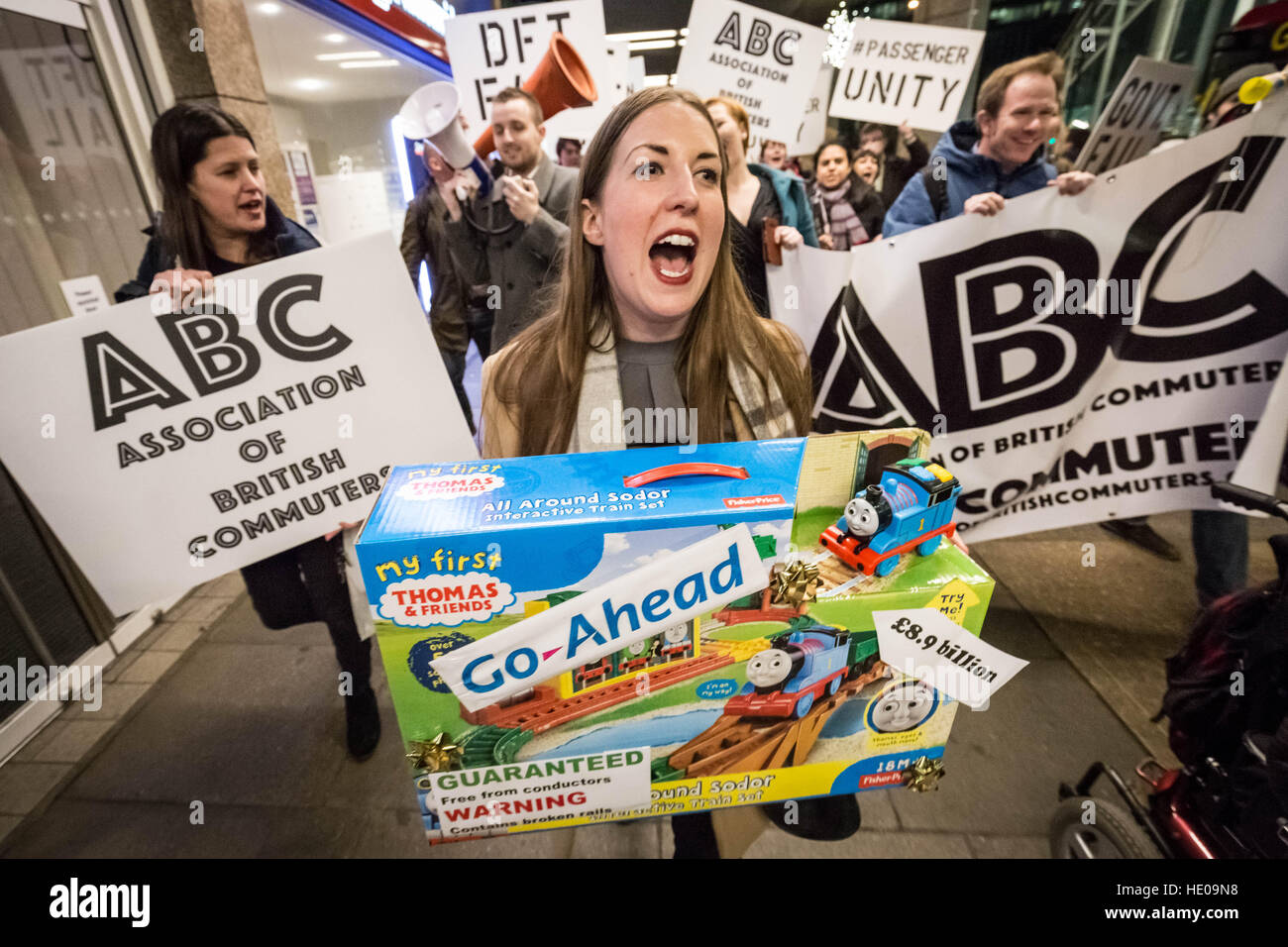 Southern Rail protest: Commuters vent fury at crisis-hit rail operator ...