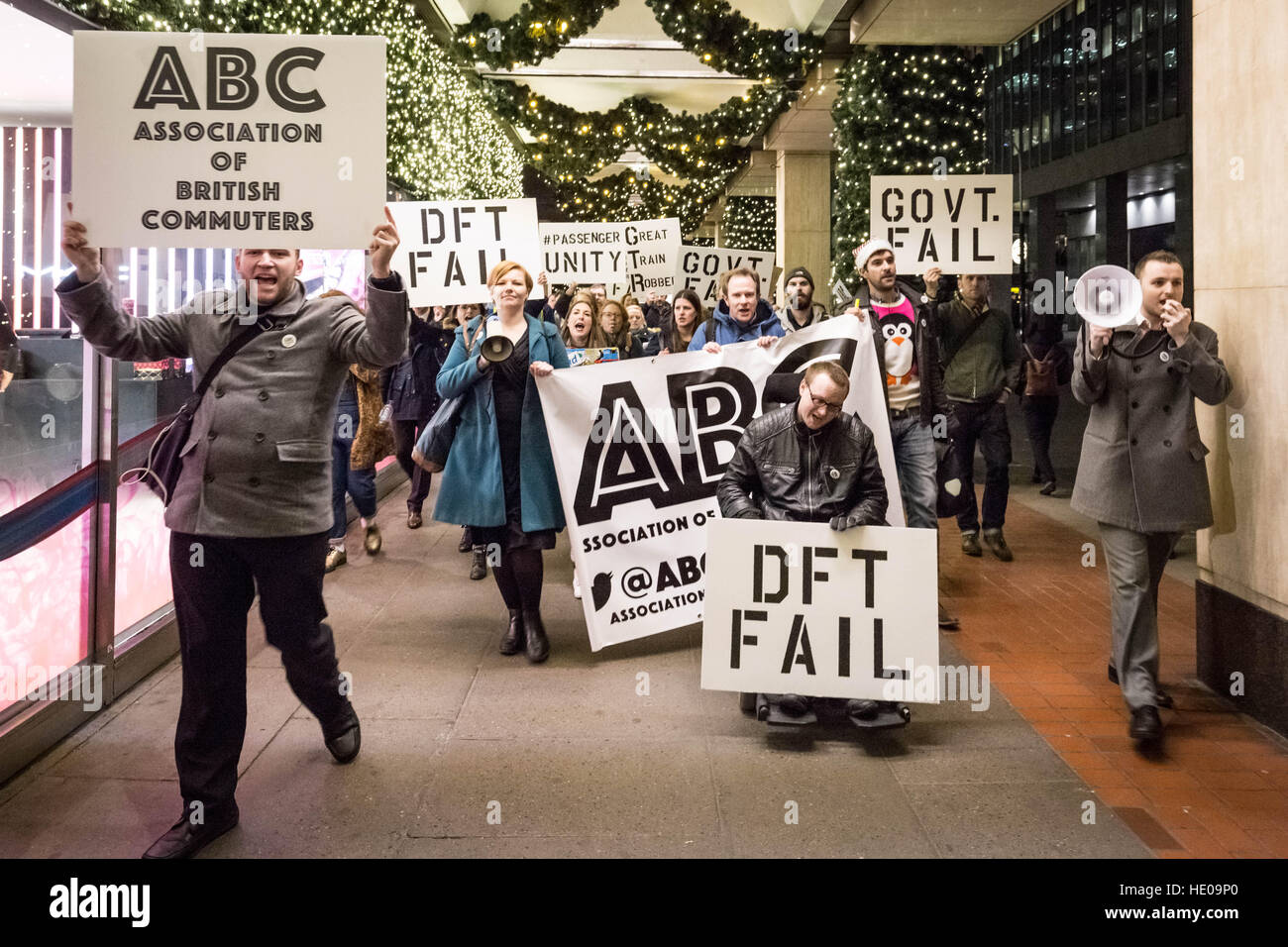 Southern Rail protest: Commuters vent fury at crisis-hit rail operator ...