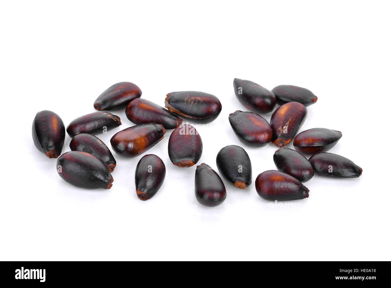 custard apple seed isolated on white Stock Photo - Alamy