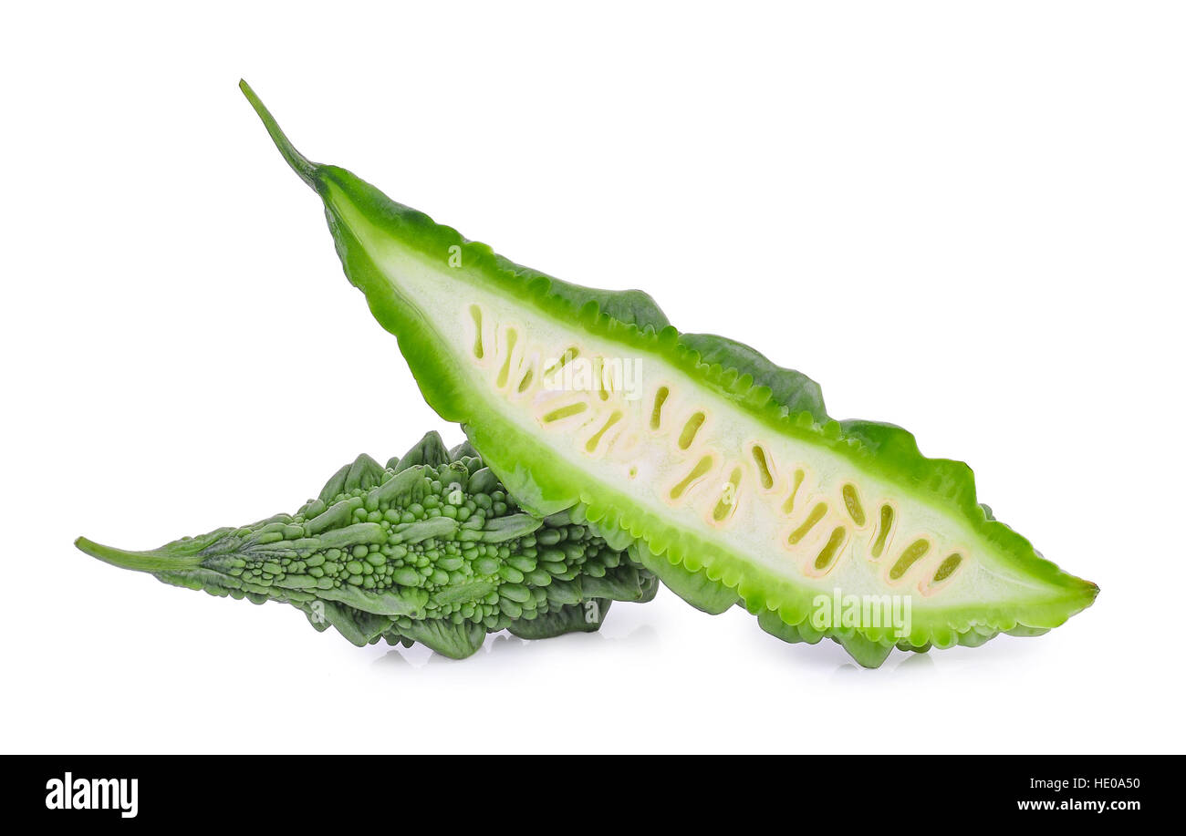 Bitter melon slices isolated on hi-res stock photography and images - Alamy