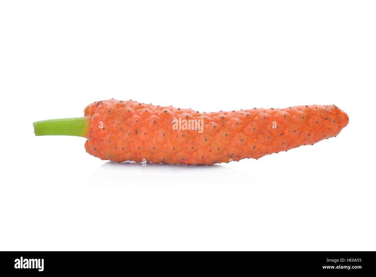 Long Pepper,genus Piper isolated on white Stock Photo - Alamy