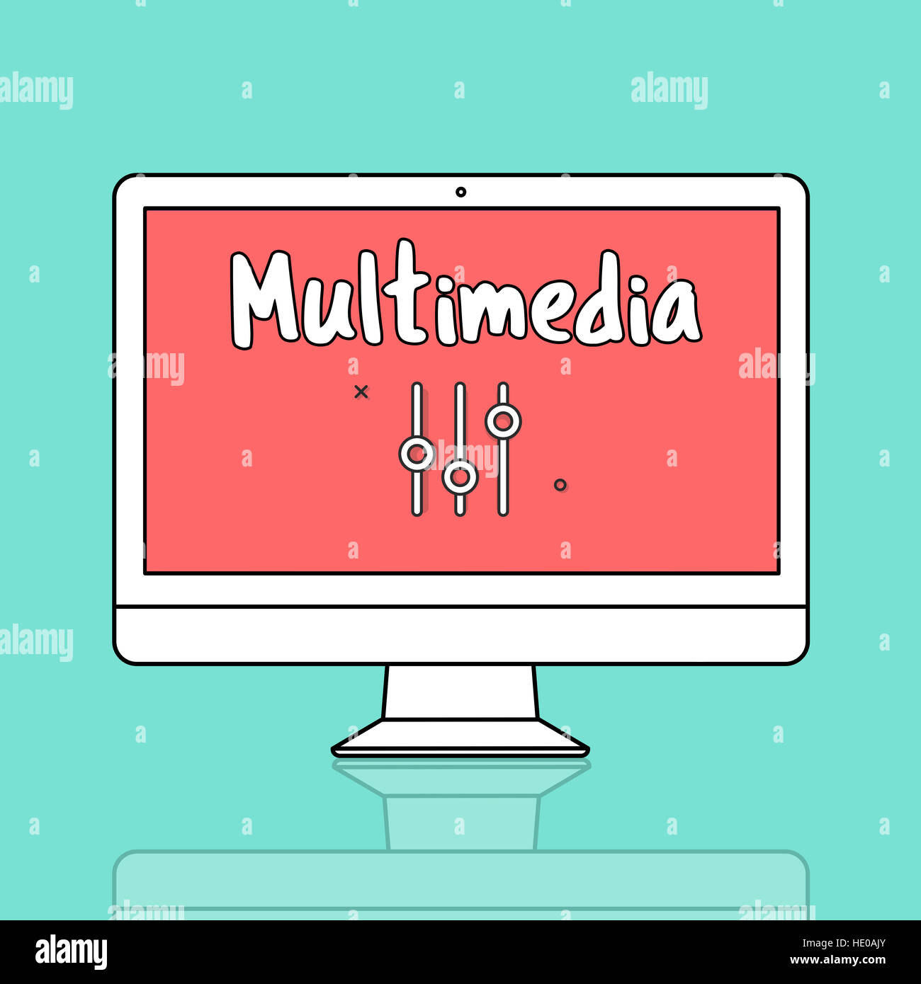 Multimedia Music Broadcast Technology Concept Stock Photo - Alamy