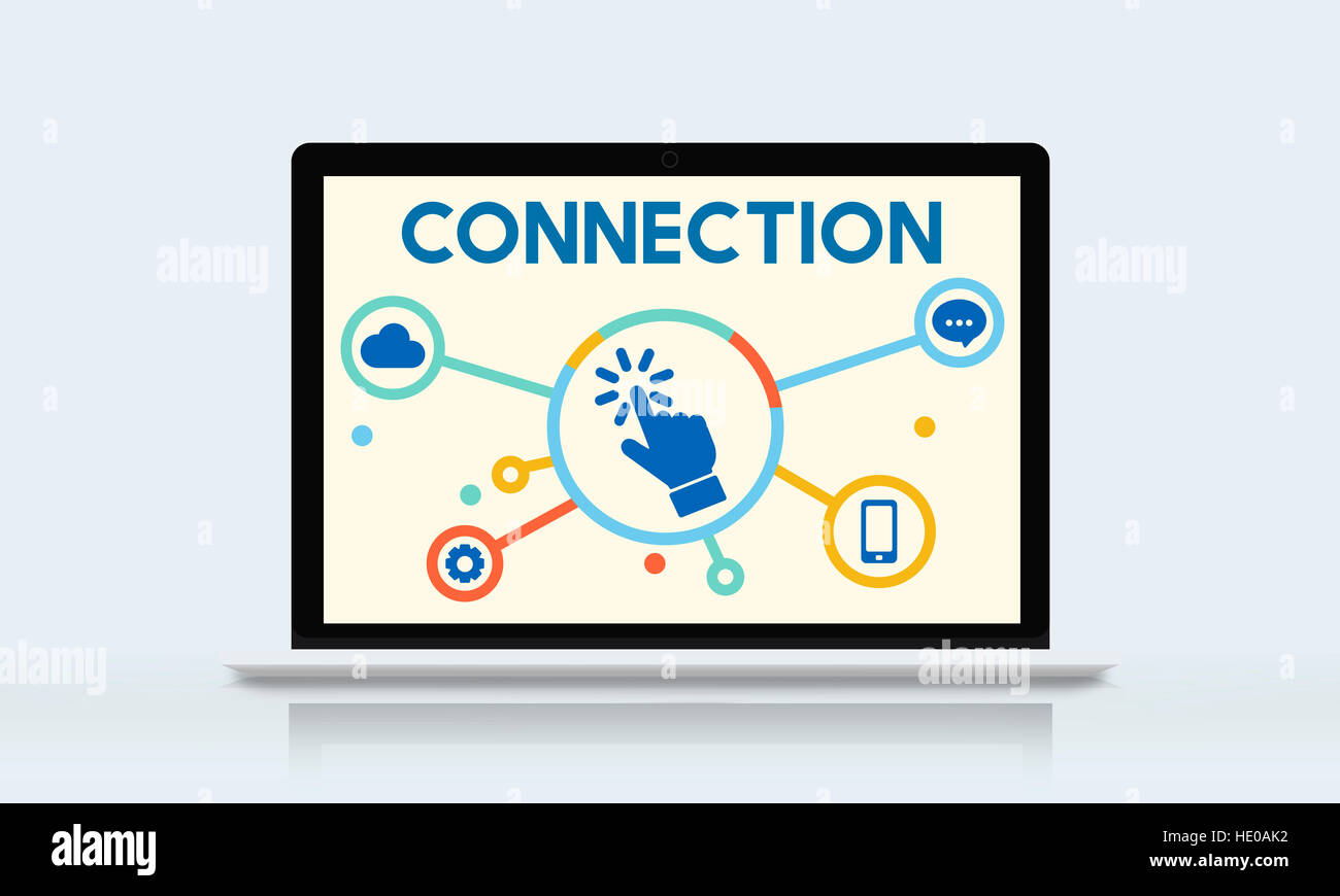Technology Networking Communication Digital Concept Stock Photo - Alamy