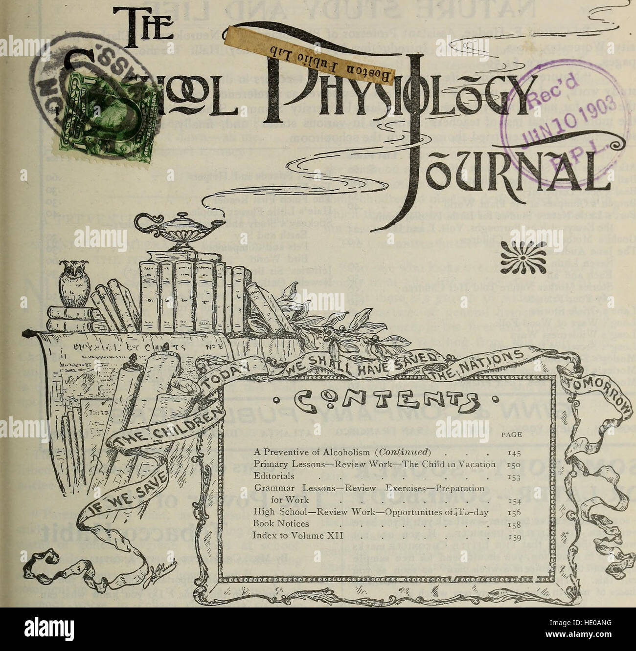 The School Physiology Journal, published in 1902, explores the study of ...