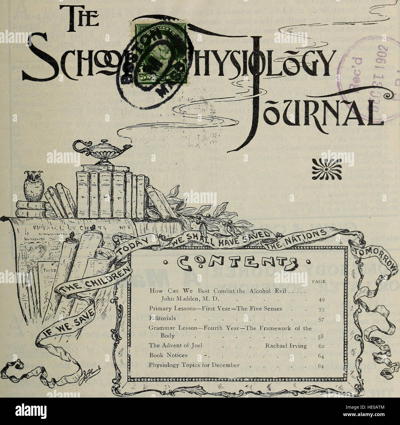 A 1902 journal focused on the study of physiology in educational ...