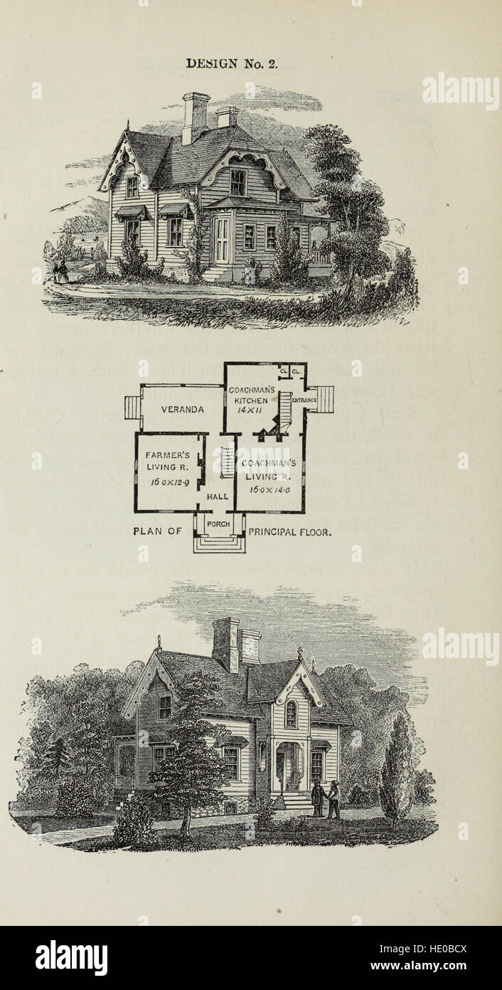 This 1874 publication discusses the design and architecture of villas ...