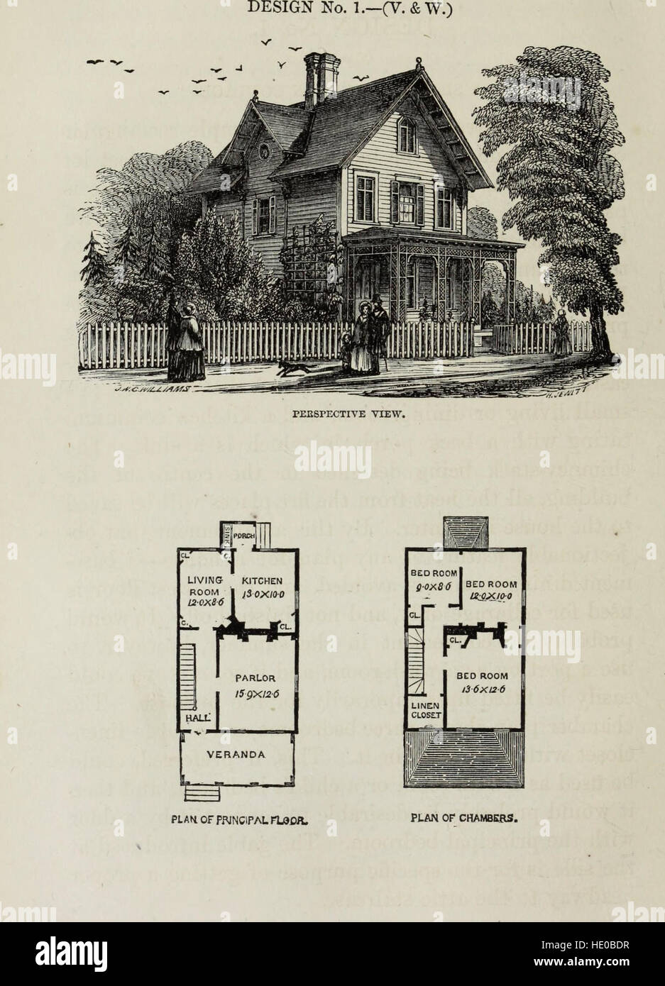 *Villas and Cottages* (1874) explores architectural designs for ...