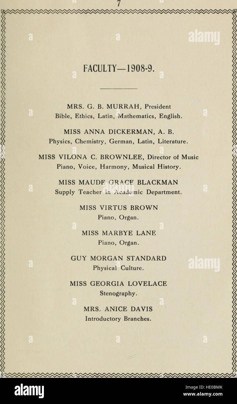 The *Annual Calendar of Creal Spring College* (1909) outlines the ...