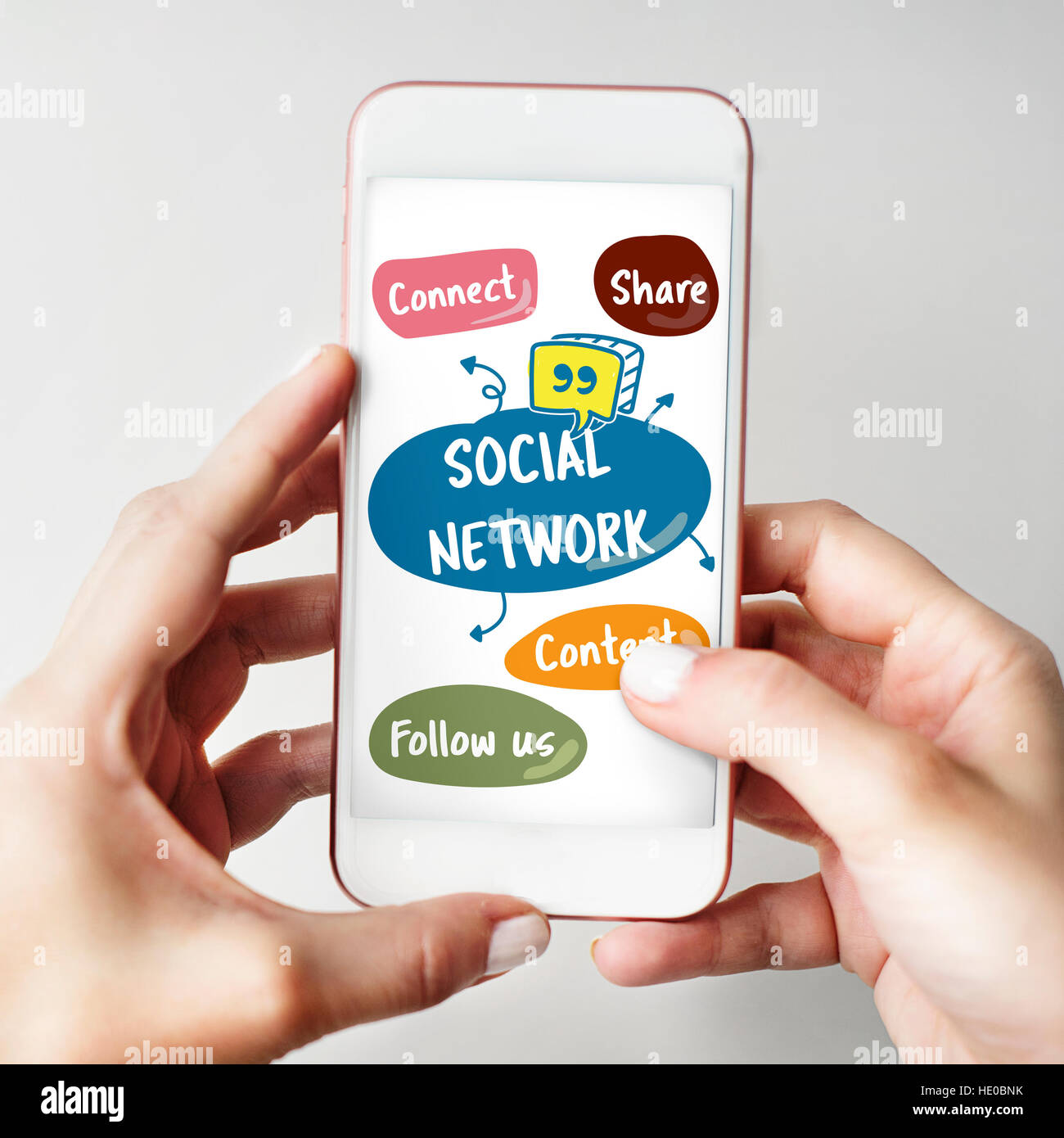 Internet Community Social Media Concept Stock Photo - Alamy