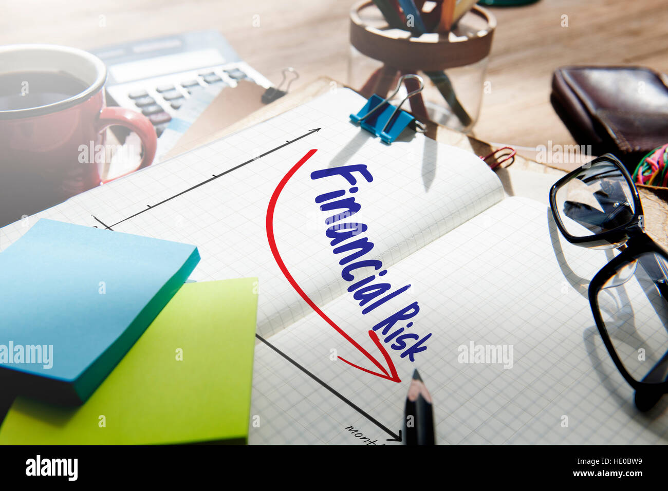 Recession Financial Risk Failure Decrease Concept Stock Photo - Alamy