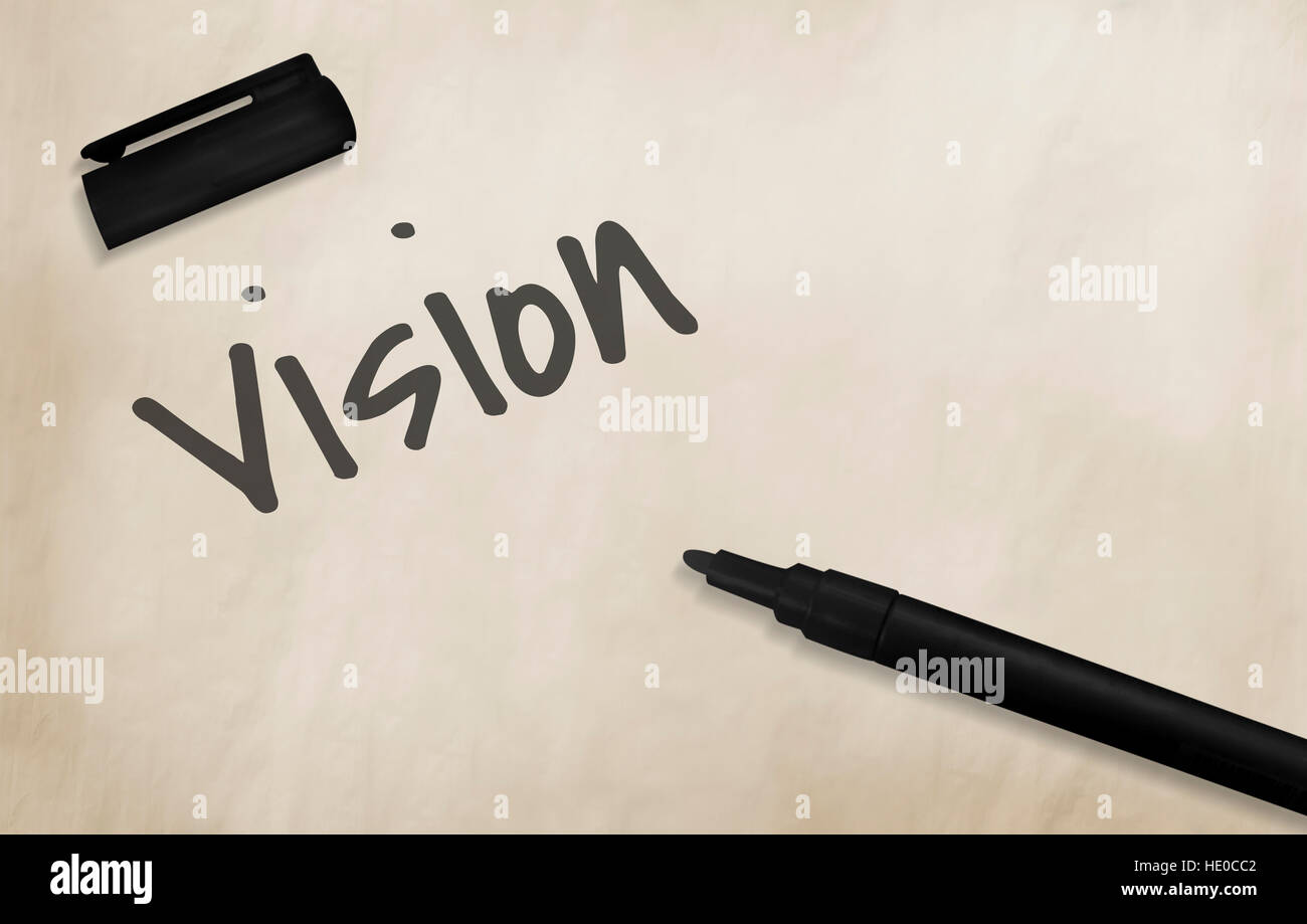 Vision Mission Work Business Concept Stock Photo - Alamy