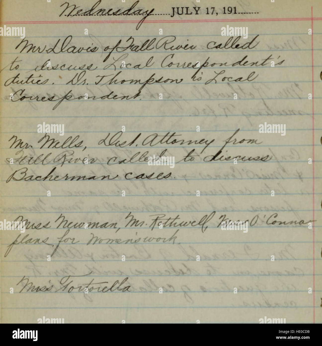 The *Alice Winifred O'Connor Professional Diaries* from 1918 document ...