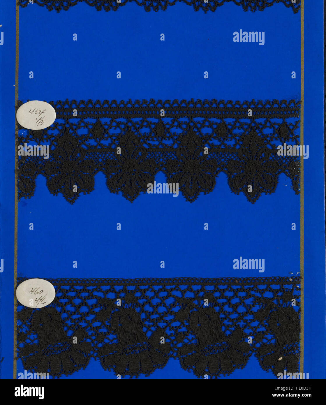 The Lace Sample Book (1900) features a collection of intricate lace ...