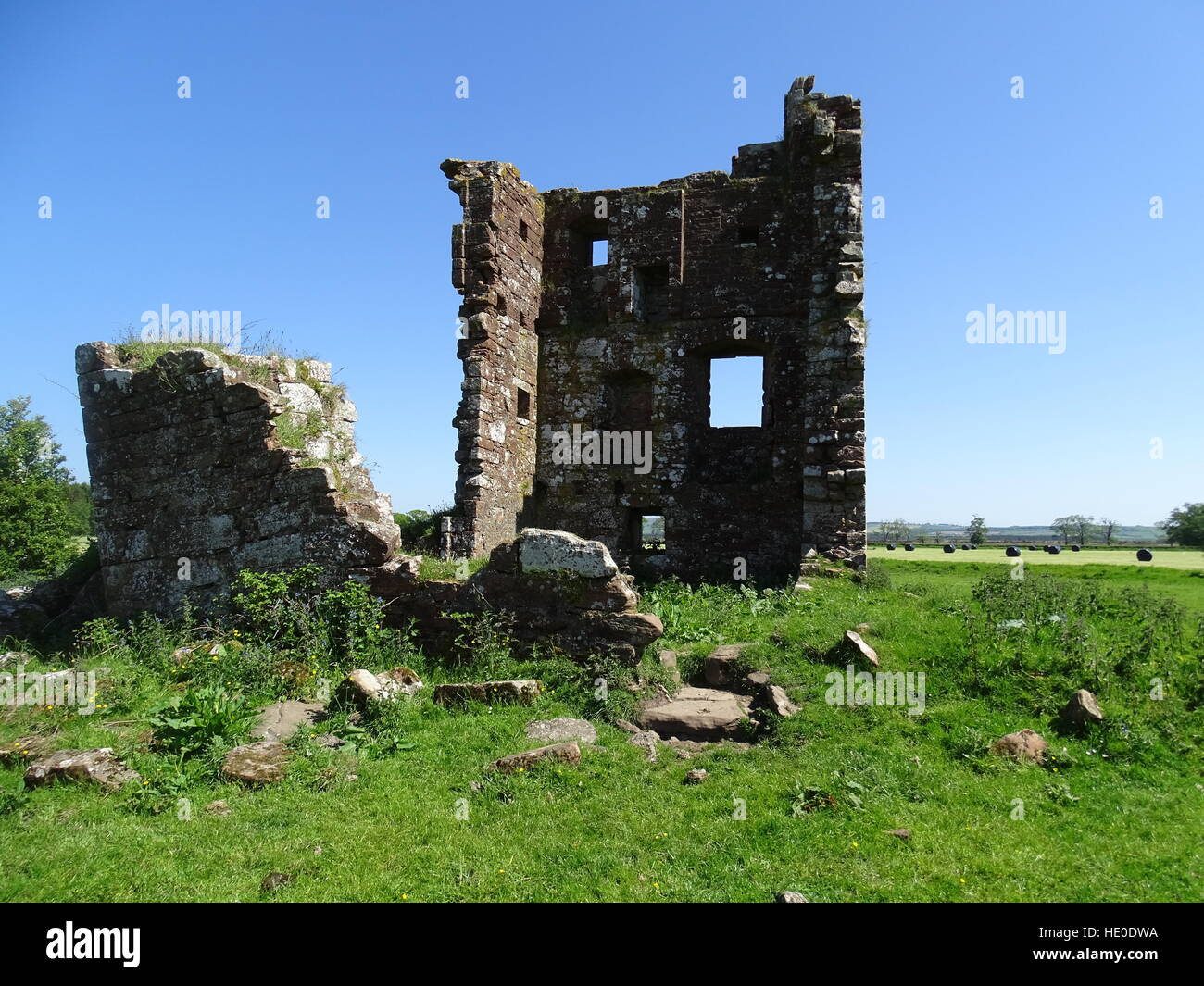Isle Tower Caerlaverock Stock Photo - Alamy
