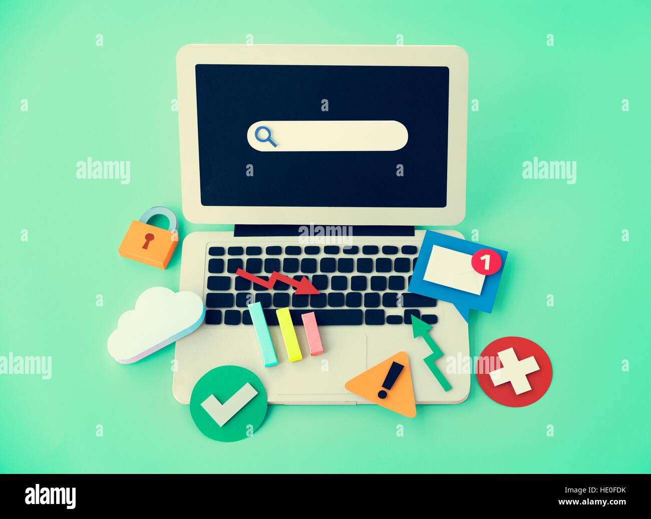 Computer Connection Internet Networking Digital Concept Stock Photo - Alamy