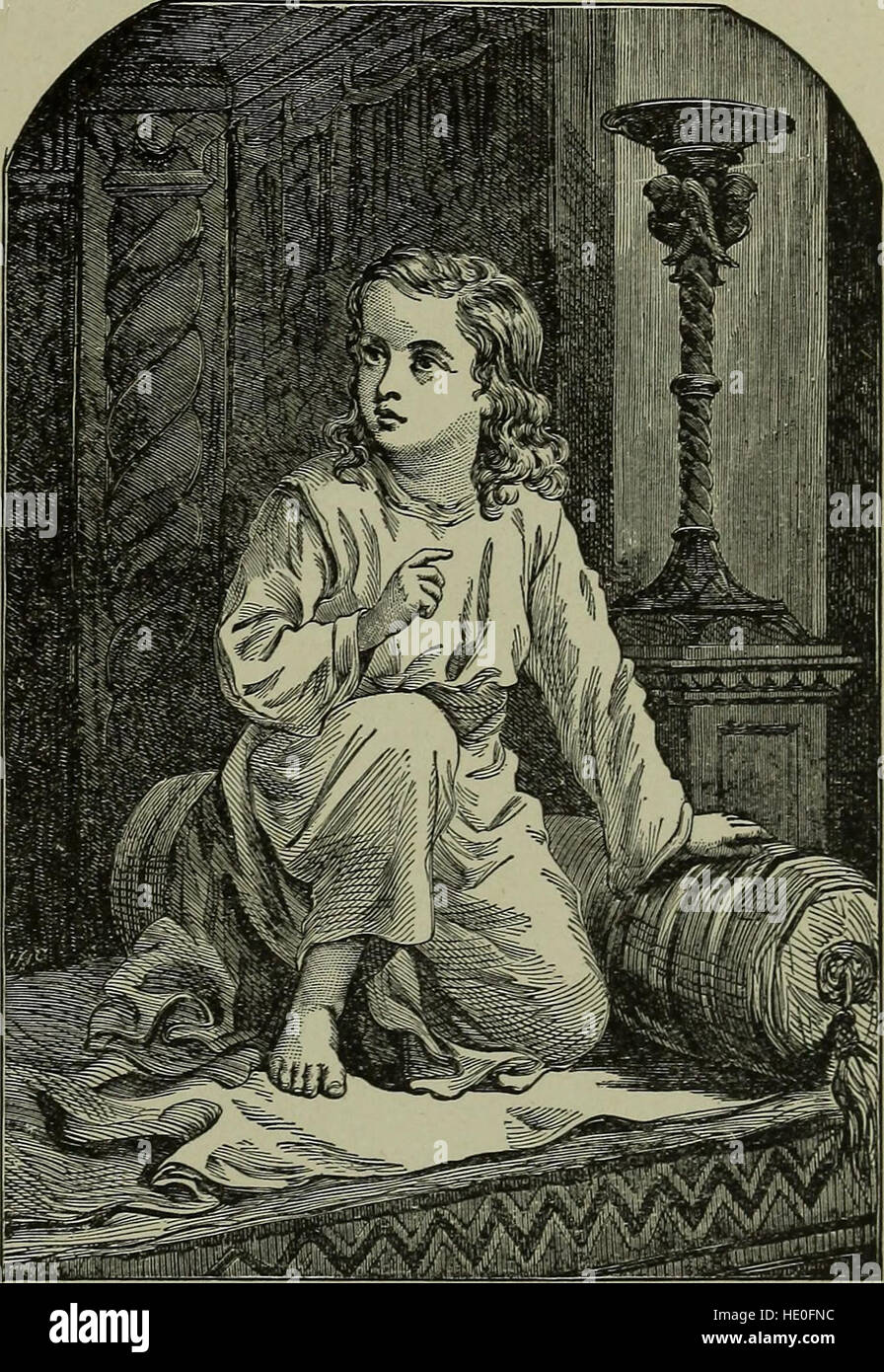 A 1899 work presenting religious stories for children, accompanied by ...