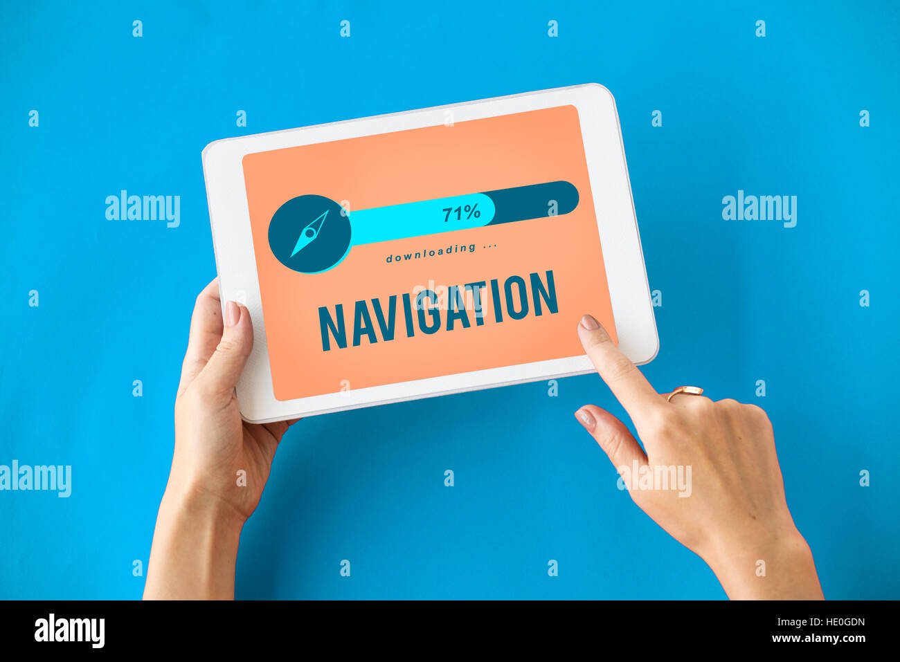 Route Destination Travel Navigation Concept Stock Photo - Alamy