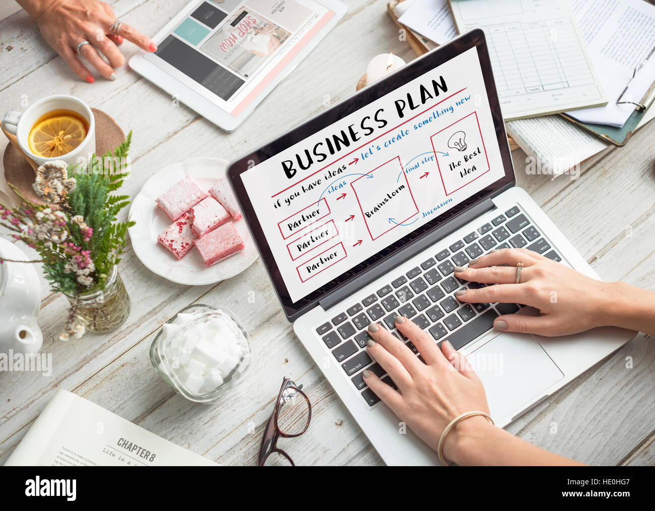 Business Plan Strategy Diagram Concept Stock Photo - Alamy
