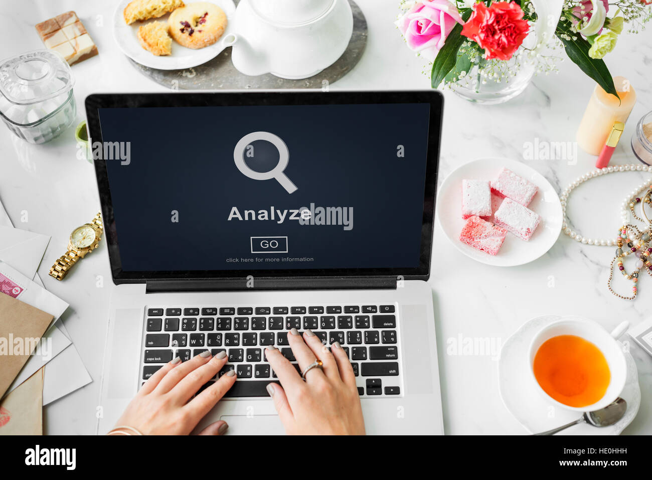 Analyze Research Work Strategy Concept Stock Photo - Alamy